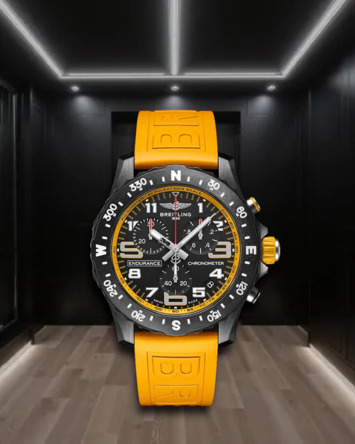 Breitling Endurance Pro Superquatz Yellow 44mm – Propertimer